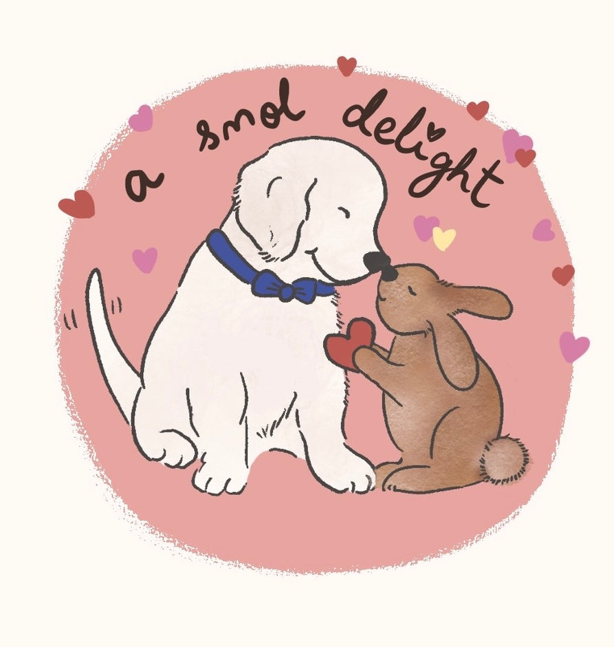 A Puppy and a Bunny — Smol Delights